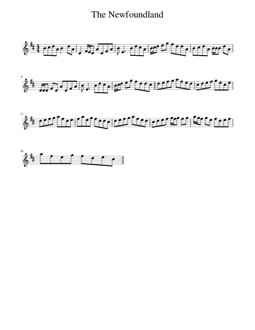 The Newfoundland Sheet music for Piano (Solo) | Musescore.com