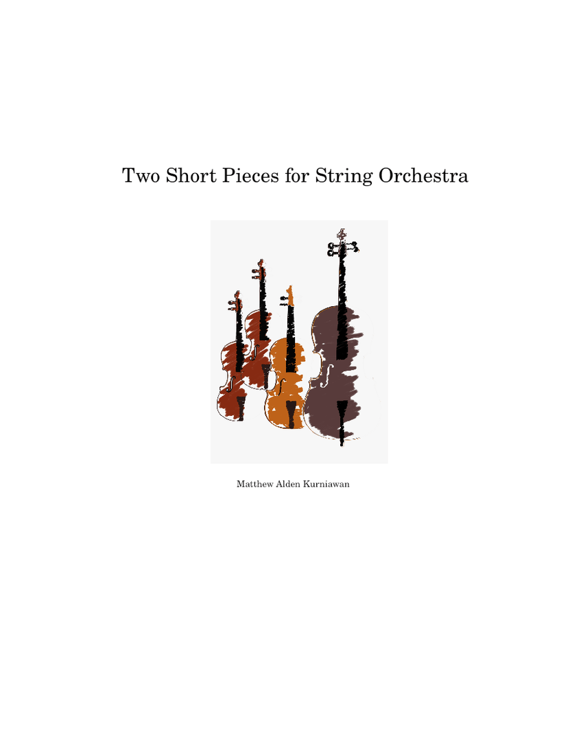 2 Short Pieces for String Orchestra Sheet Music for Strings group ...