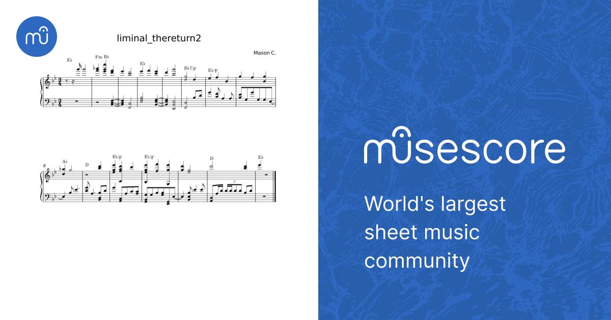 Liminal thereturn2 - Mason C. Sheet music for Piano (Solo) Easy ...