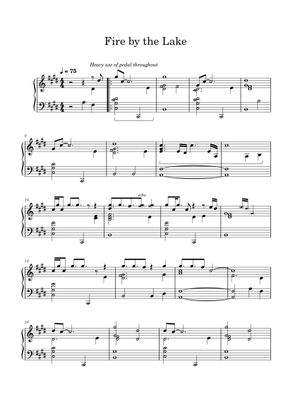 Play Official version of Fire lake sheet music by Bob Seger for Piano ...