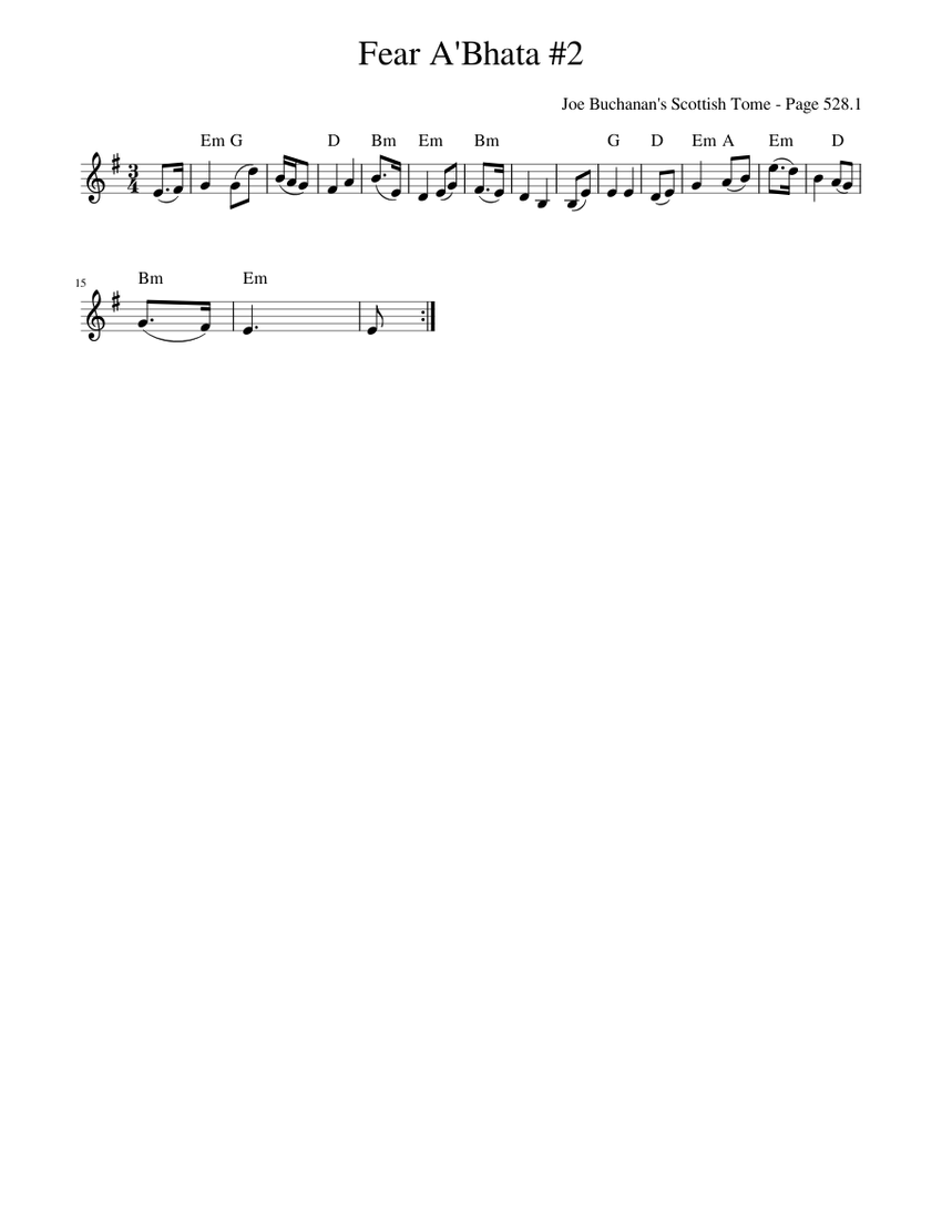 Fear A'Bhata #2 Sheet music for Piano (Solo) | Musescore.com