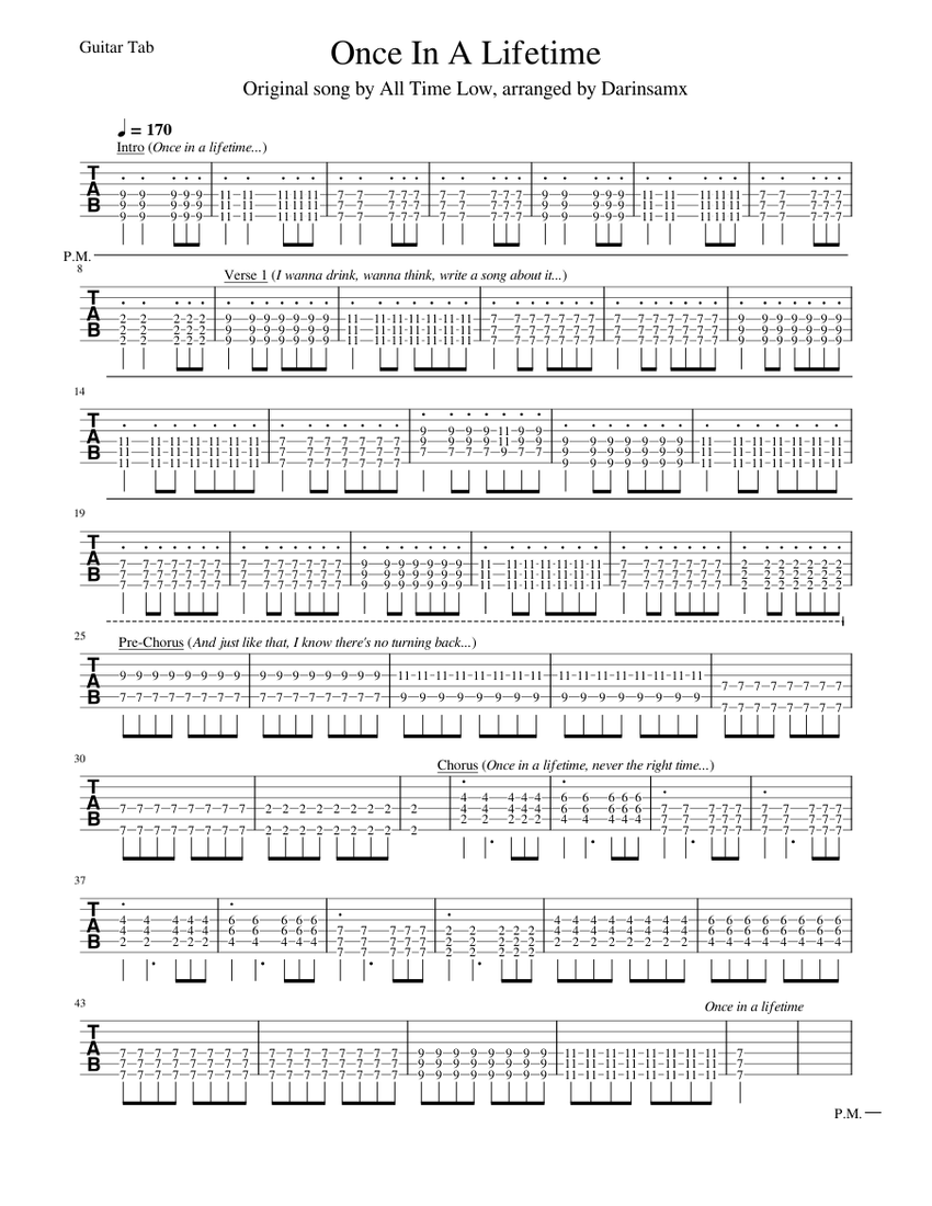 all at once guitar tutorial