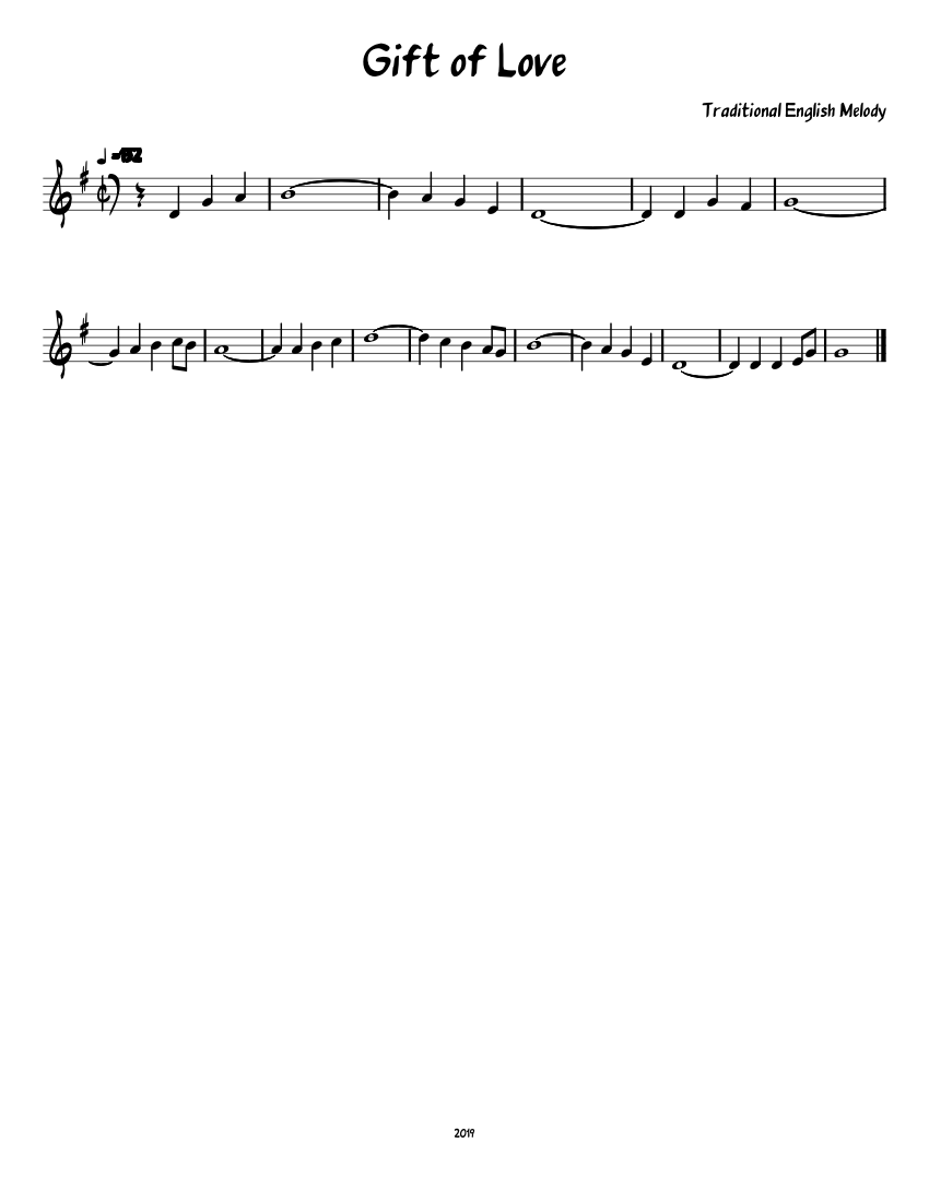 Gift_of_Love Sheet Music for Piano (Solo) easy | MuseScore.com