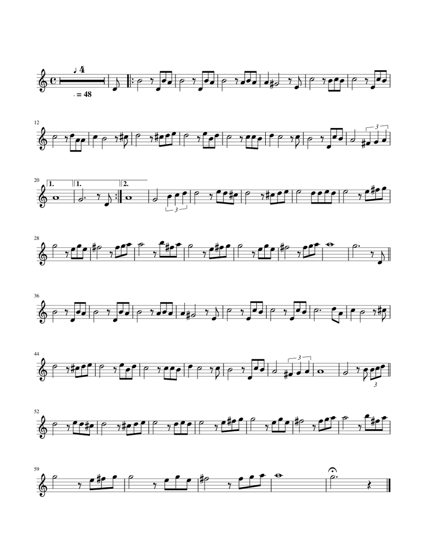 My way - Frank Sinatra Sheet music for Violin (Solo) | Musescore.com