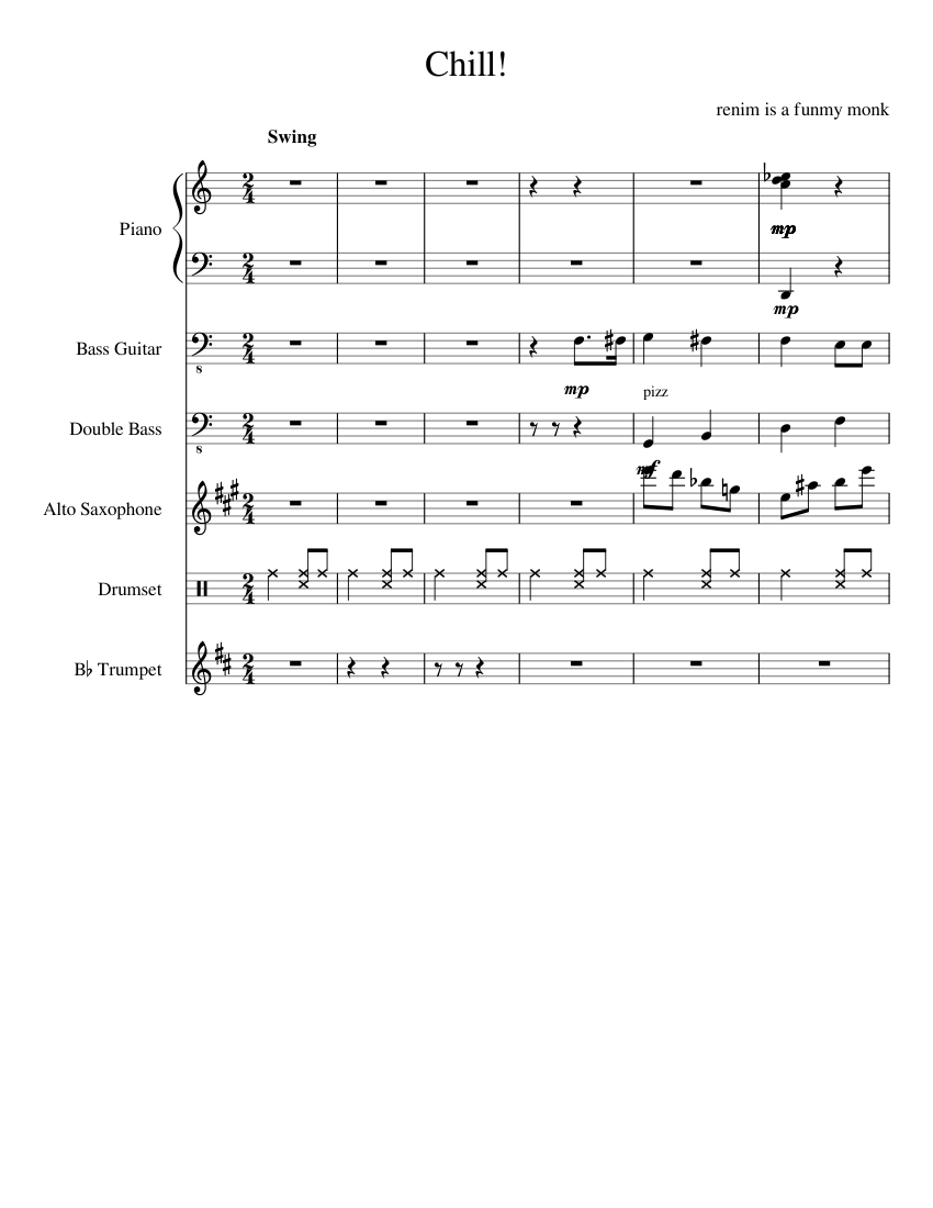 Chill! - piano tutorial