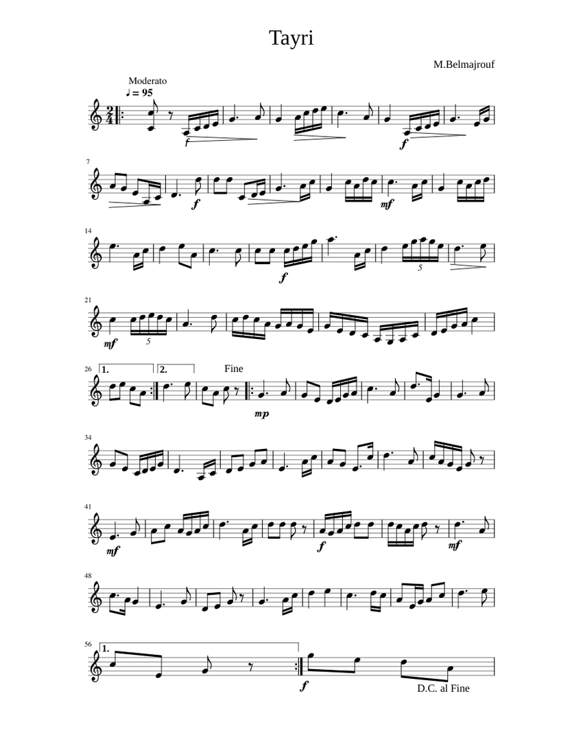 Tayri Sheet music for Strings group (Solo) | Musescore.com
