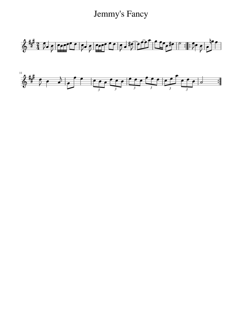 Jemmy's Fancy Sheet music for Piano (Solo) Easy | Musescore.com