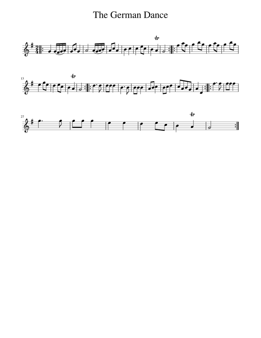 The German Dance Sheet music for Piano (Solo) Easy | Musescore.com