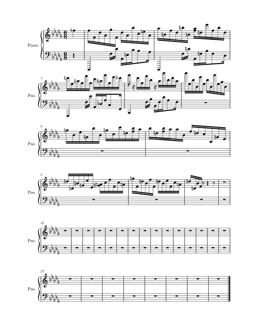 First GCSE Composition Sheet music for Piano (Solo) | Musescore.com