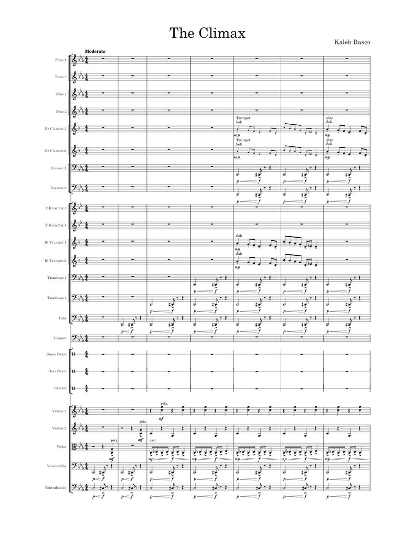 The_Climax Sheet music for Trombone, Tuba, Flute, Oboe & more instruments (Symphony Orchestra ...