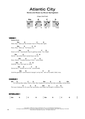 thunder road chords