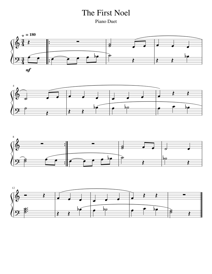 The First Noel - piano tutorial
