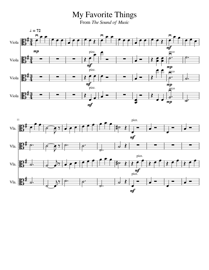 My Favorite Things (from The Sound of Music) - Rodgers & Hammerstein ...