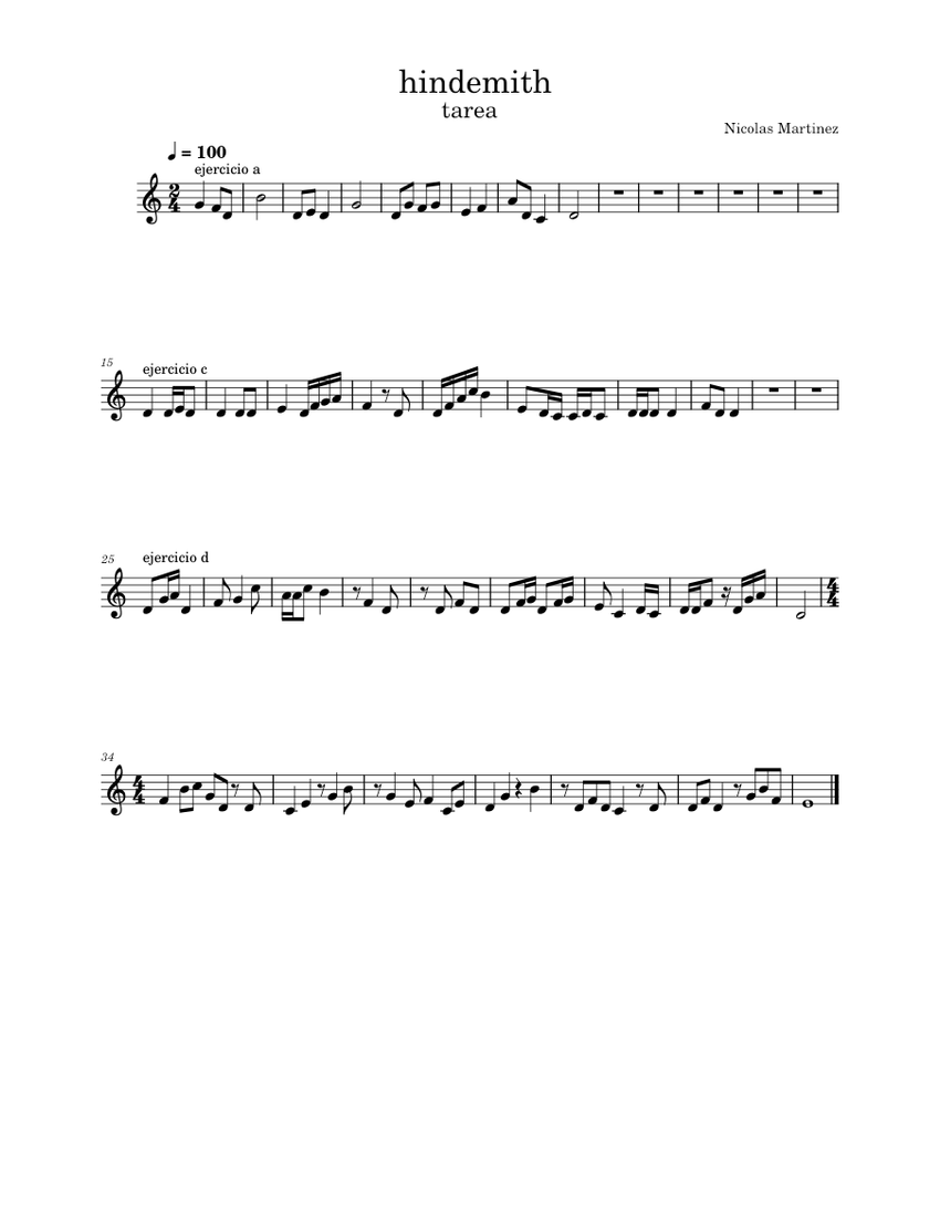 hindemith Sheet music for Piano (Solo) Easy | Musescore.com