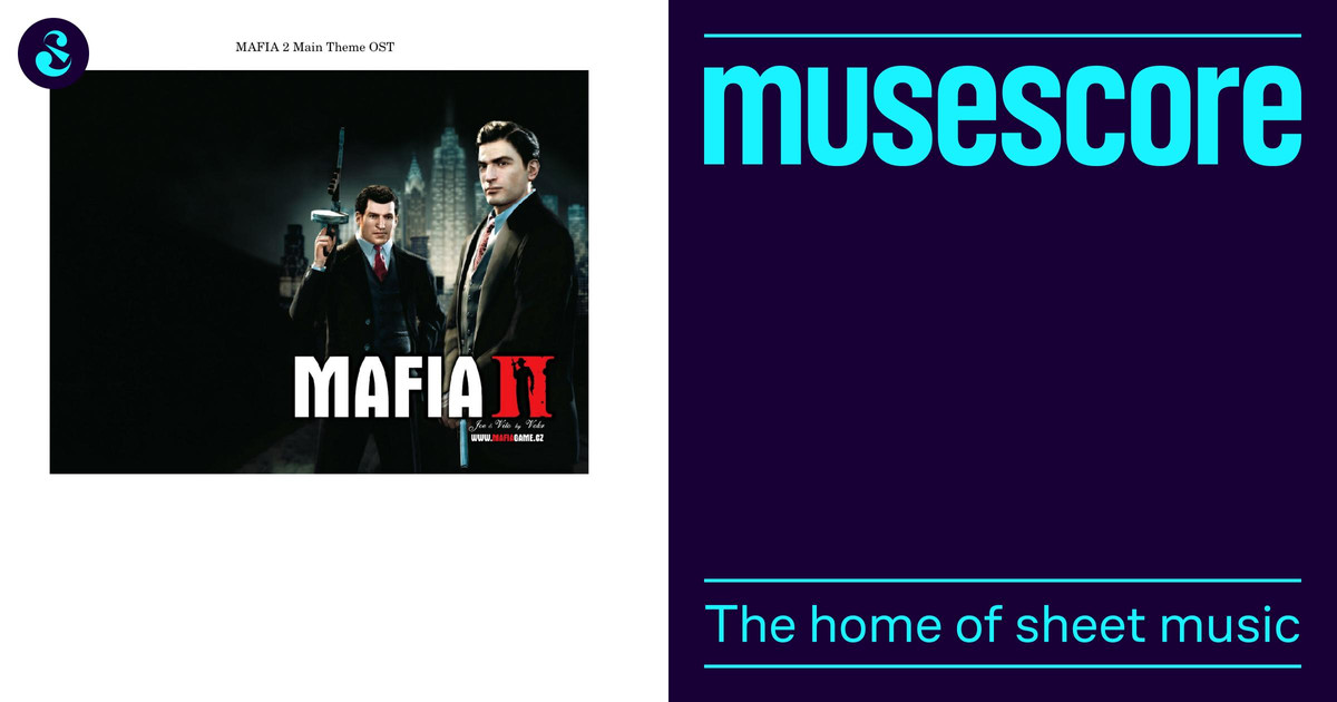 MAFIA 2 Main Theme OST Sheet Music for Piano, Trombone, Vocals, Flute ...