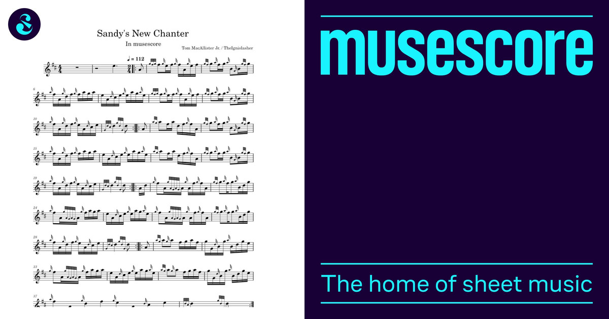 Sandy's New Chanter Sheet Music for Pipes (Solo) | MuseScore.com