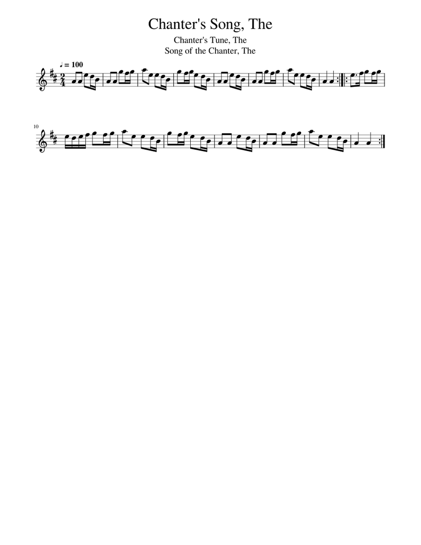 The Chanter's Song Sheet Music for Piano (Solo) easy | MuseScore.com