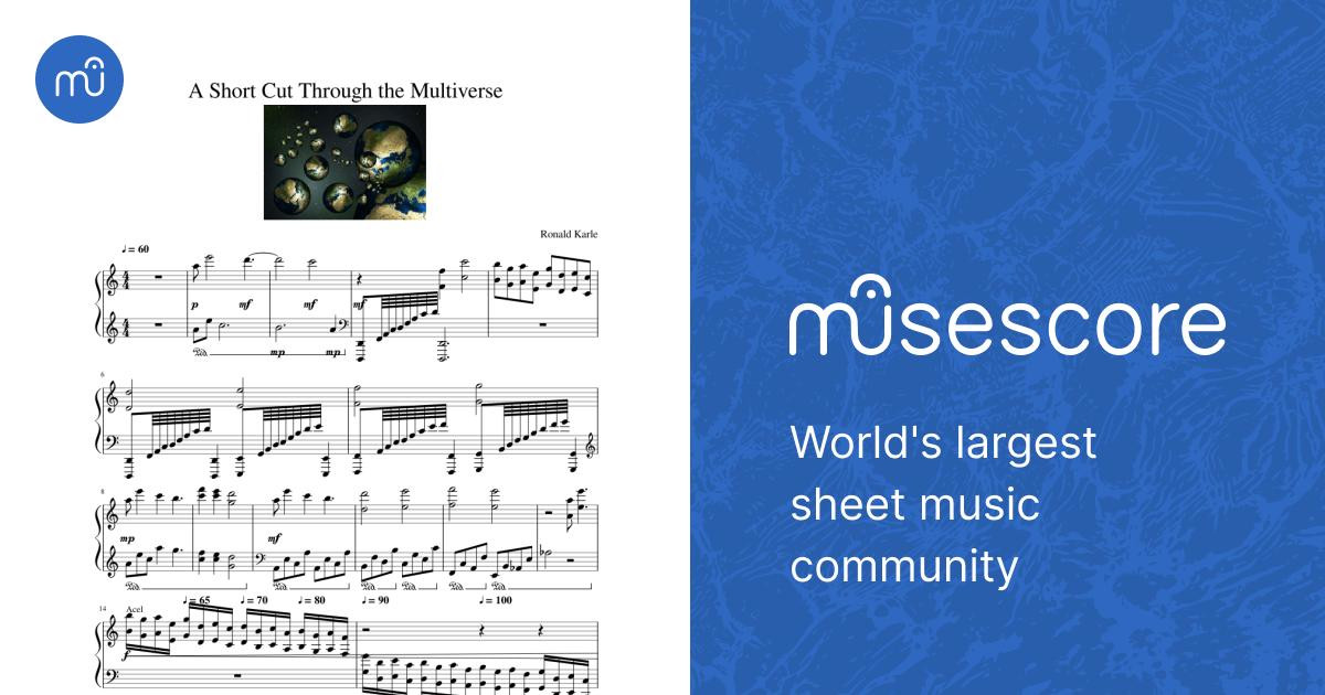 A Short Cut Through the Multiverse Sheet music for Piano (Solo ...