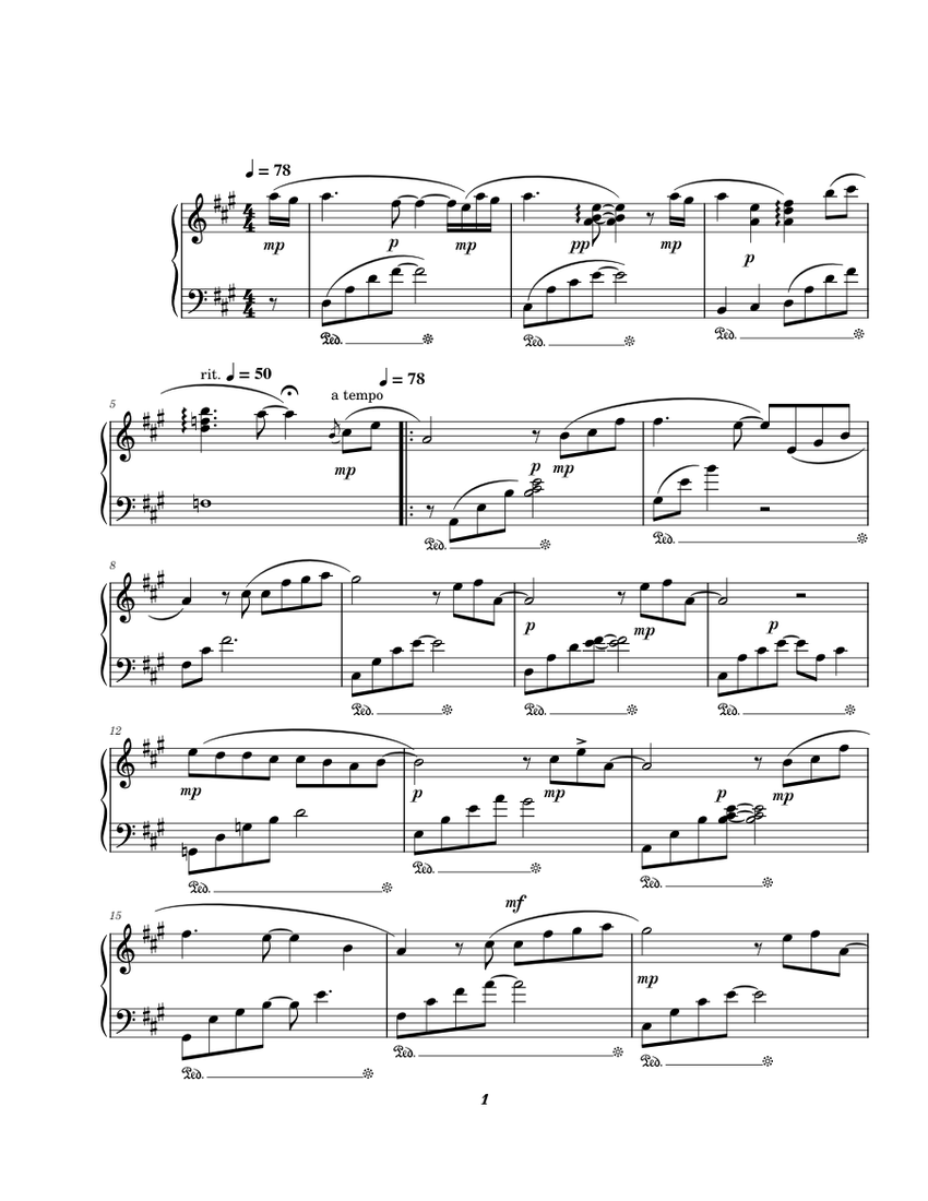 Reason - Yiruma Sheet Music for Piano (Solo) | MuseScore.com