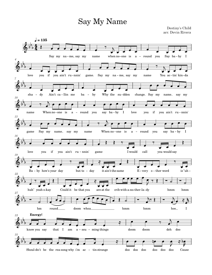 Say - Soprano Sheet music for Piano (Solo) | Musescore.com