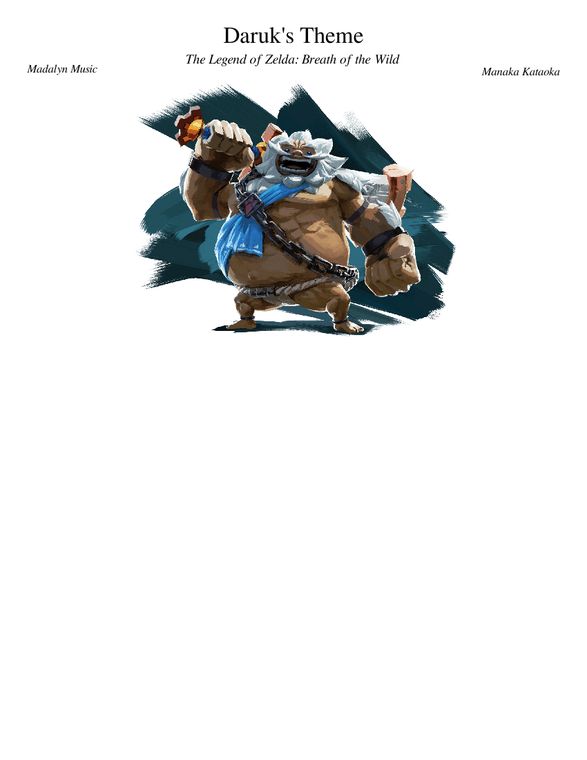 Daruk's Theme- The Legend of Zelda: Breath of the Wild Sheet music for ...