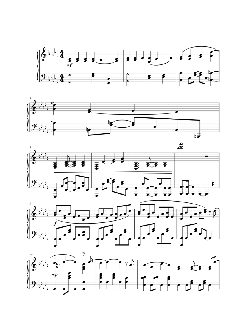 MHA Opening S5 Sheet Music for Piano (Solo) | MuseScore.com