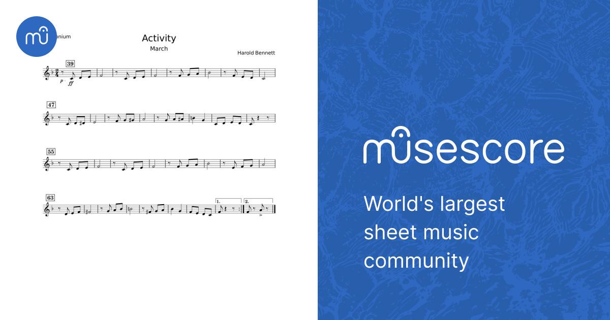 Activity March - Harold Bennett Sheet Music for Tuba (Solo) | MuseScore.com