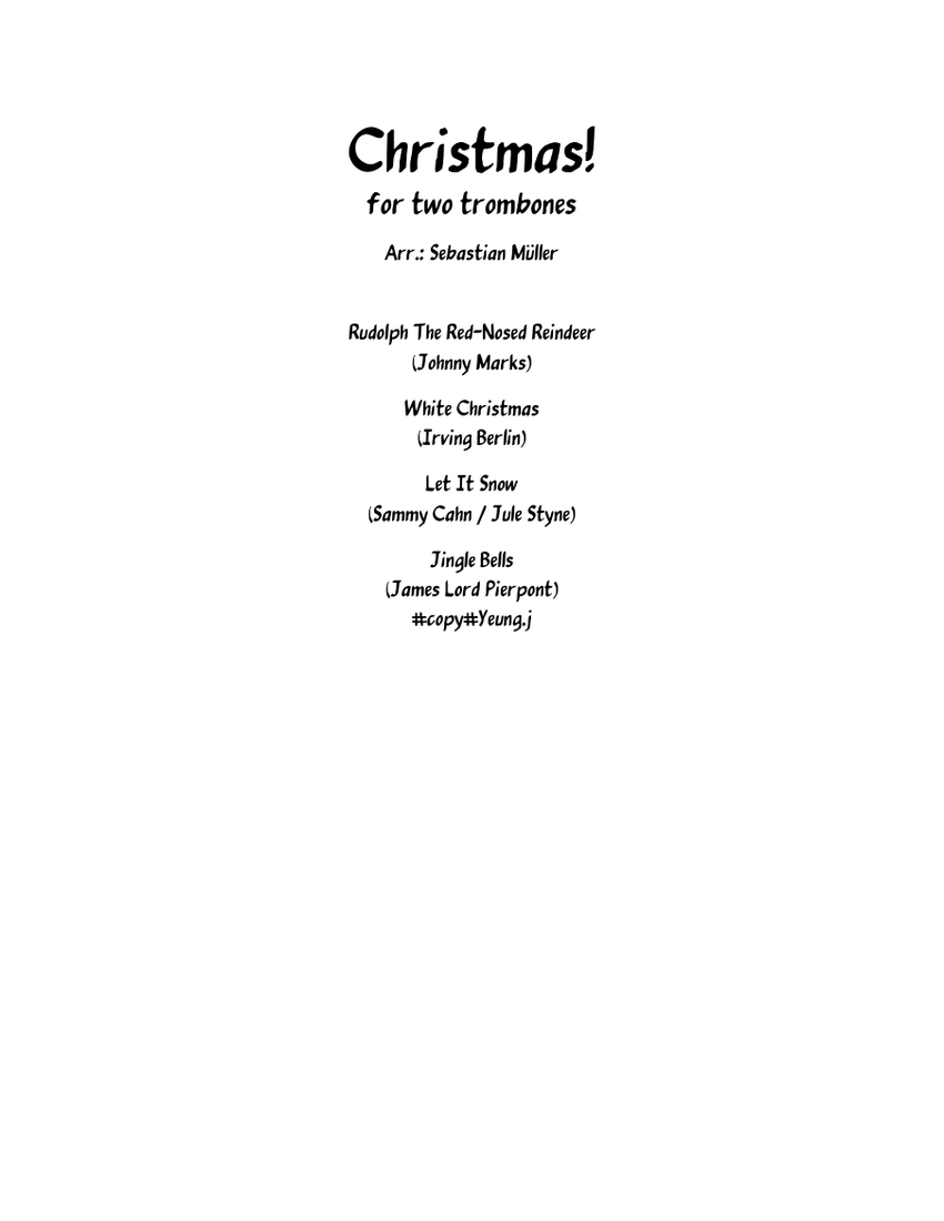 Christmas_Trombone_Duets (2) Sheet Music for Euphonium, Tuba (Brass ...