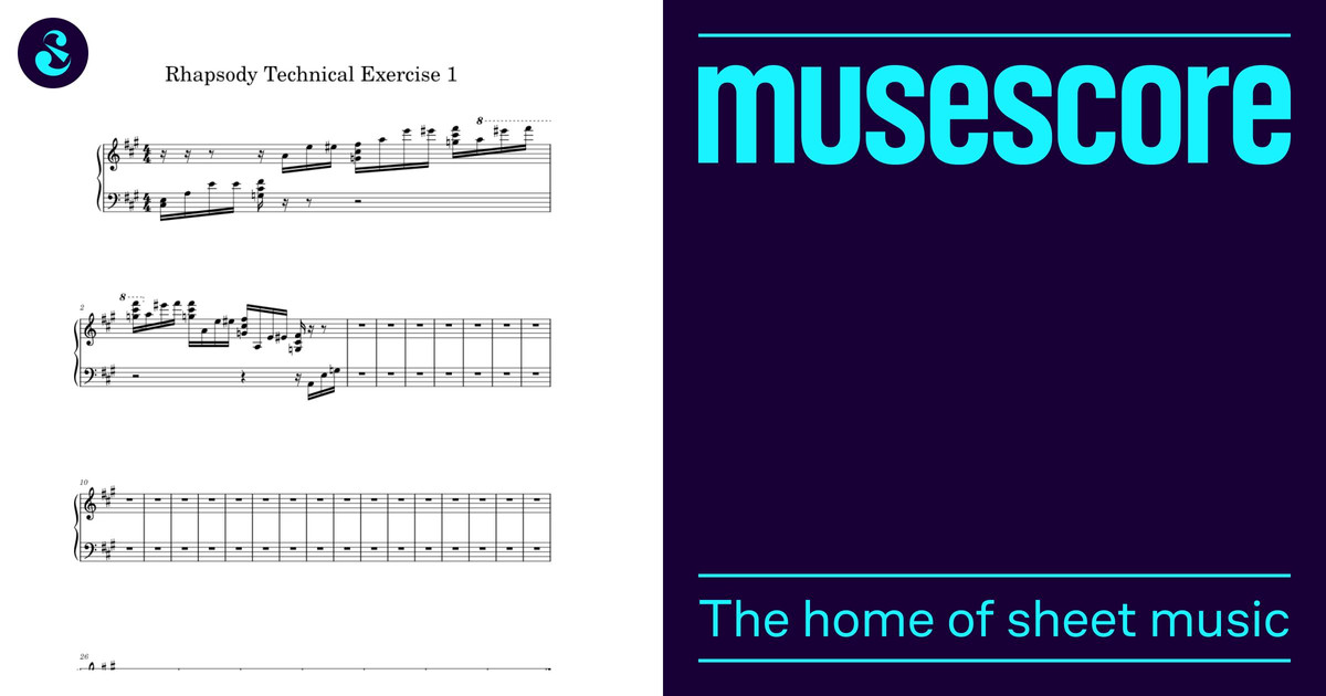 Rhapsody Technical Exercise 1 Sheet music for Piano (Solo) Easy | Musescore.com