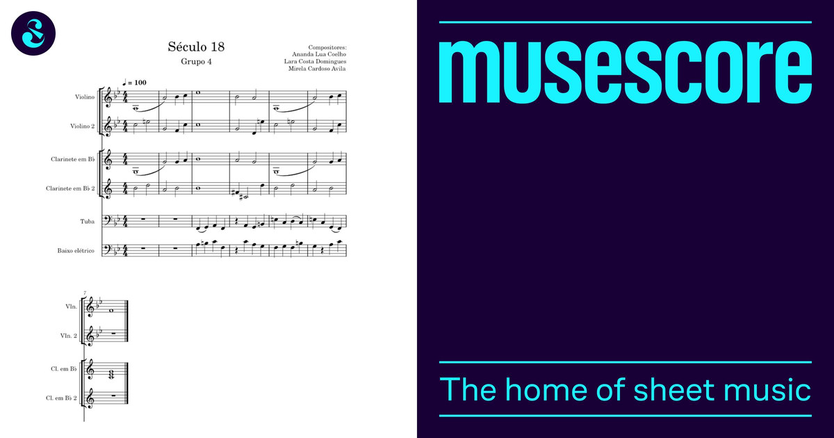 Século 18 - Grupo 4 – mezclaysonido Sheet music for Tuba, Violin, Bass ...