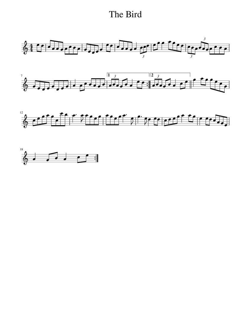 The Bird - piano tutorial
