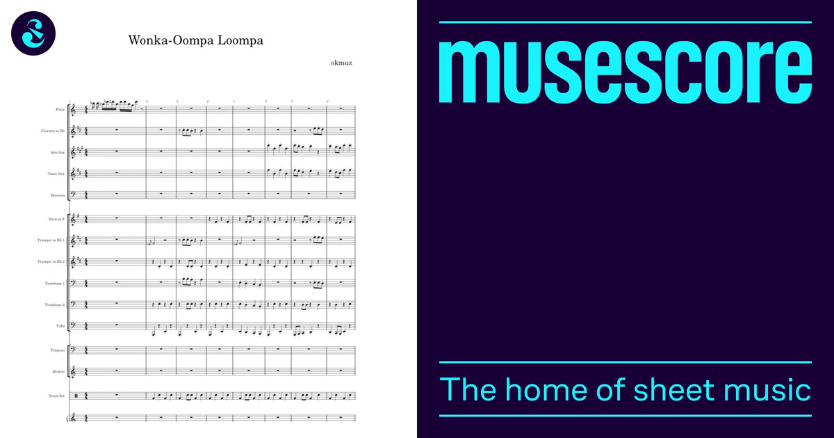 Wonka-Oompa Loompa Sheet music for Piano, Trombone, Tuba, Flute & more ...