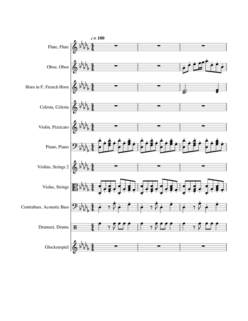KH_Shipmeisters_Humoresque_ Sheet Music for Piano, Celesta, Flute, Oboe ...