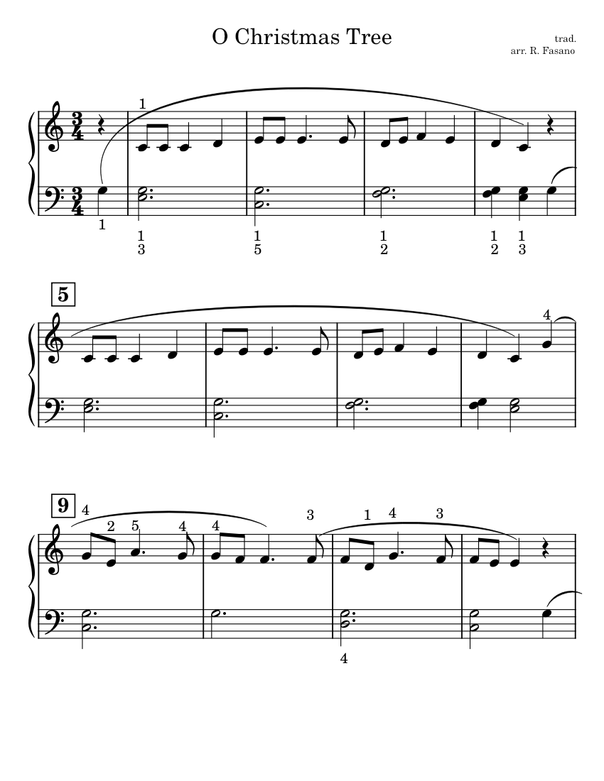 O christmas tree – 1 Sheet music for Piano (Solo) | Musescore.com