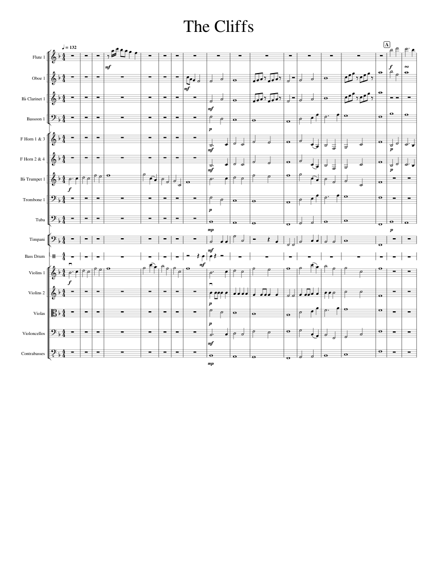 The Cliffs Sheet Music for Trombone, Tuba, Flute, Oboe & more ...