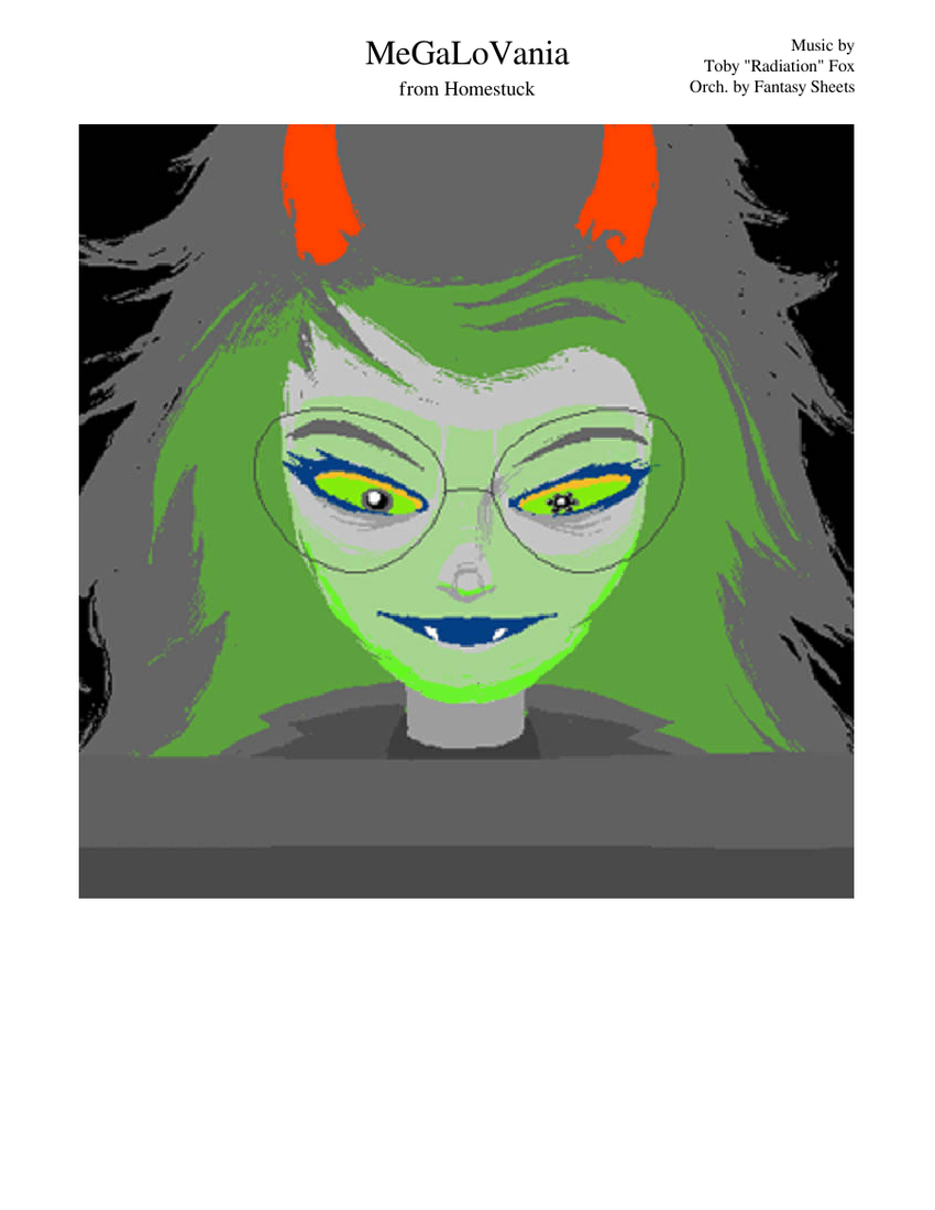 Homestuck - MeGaLoVania Sheet music for Vocals, Guitar, Bass guitar ...