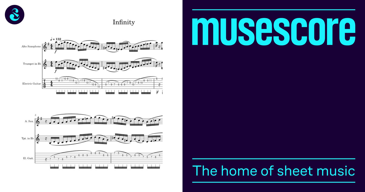Infinity Sheet music for Saxophone alto, Guitar, Trumpet other (Mixed ...