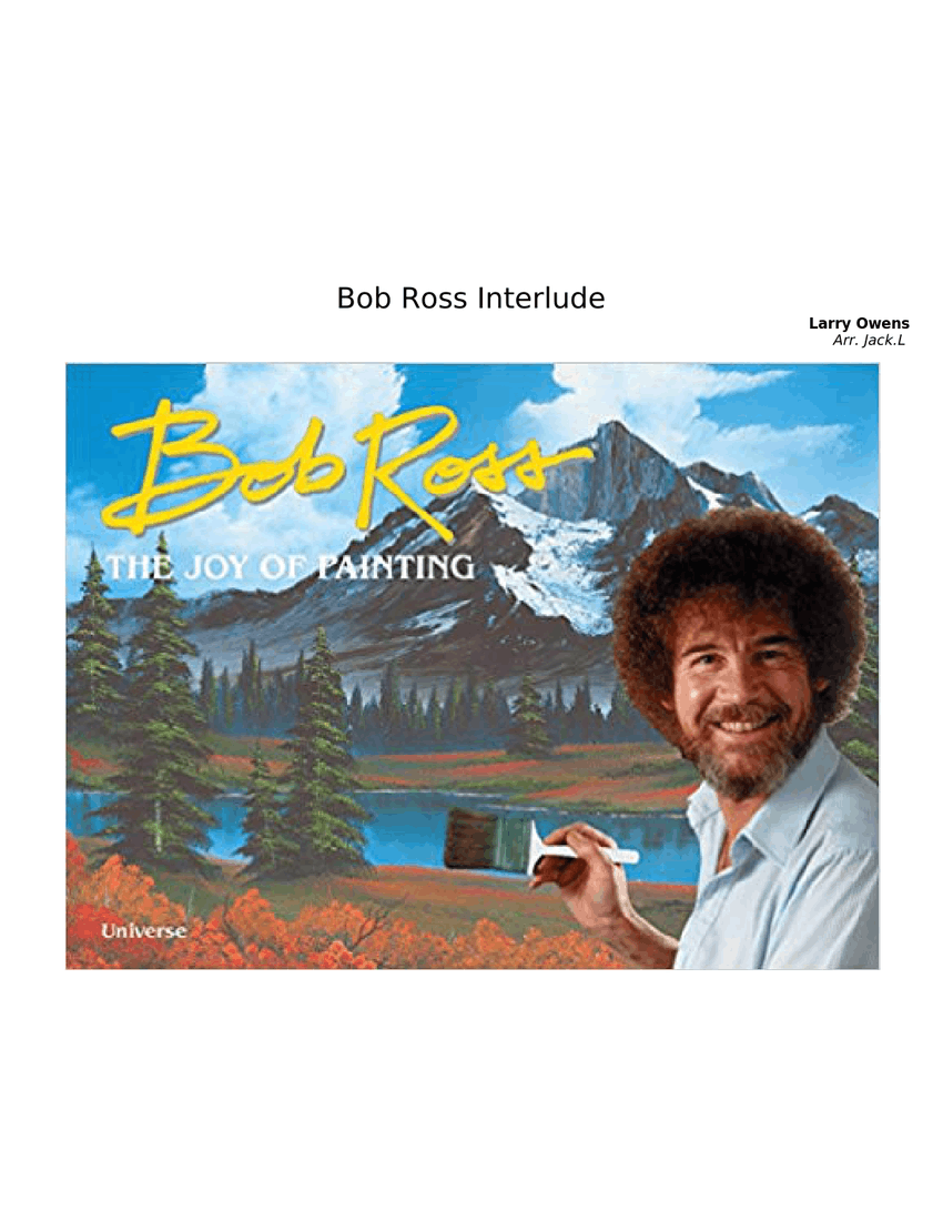 Bob Ross Interlude - Larry Owens Sheet Music for Piano, Flute ...
