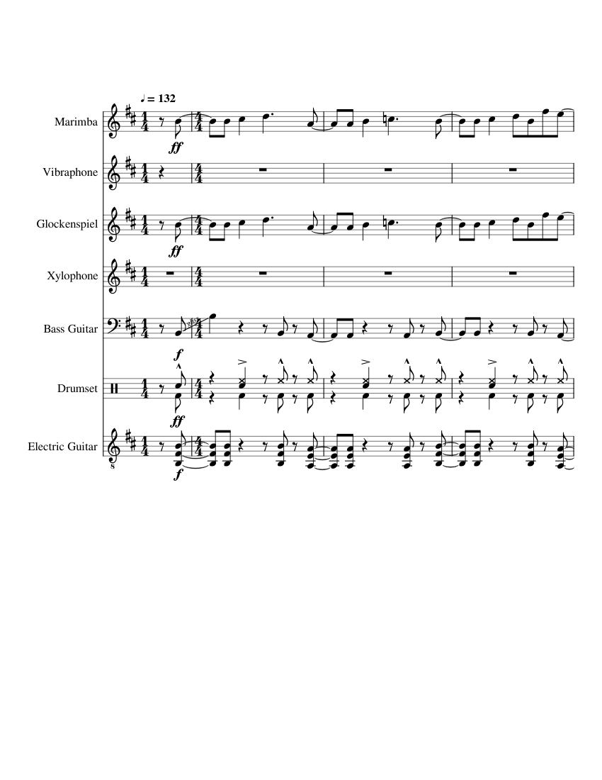 i_believe_persona_5_royal Sheet Music for Vibraphone, Glockenspiel ...
