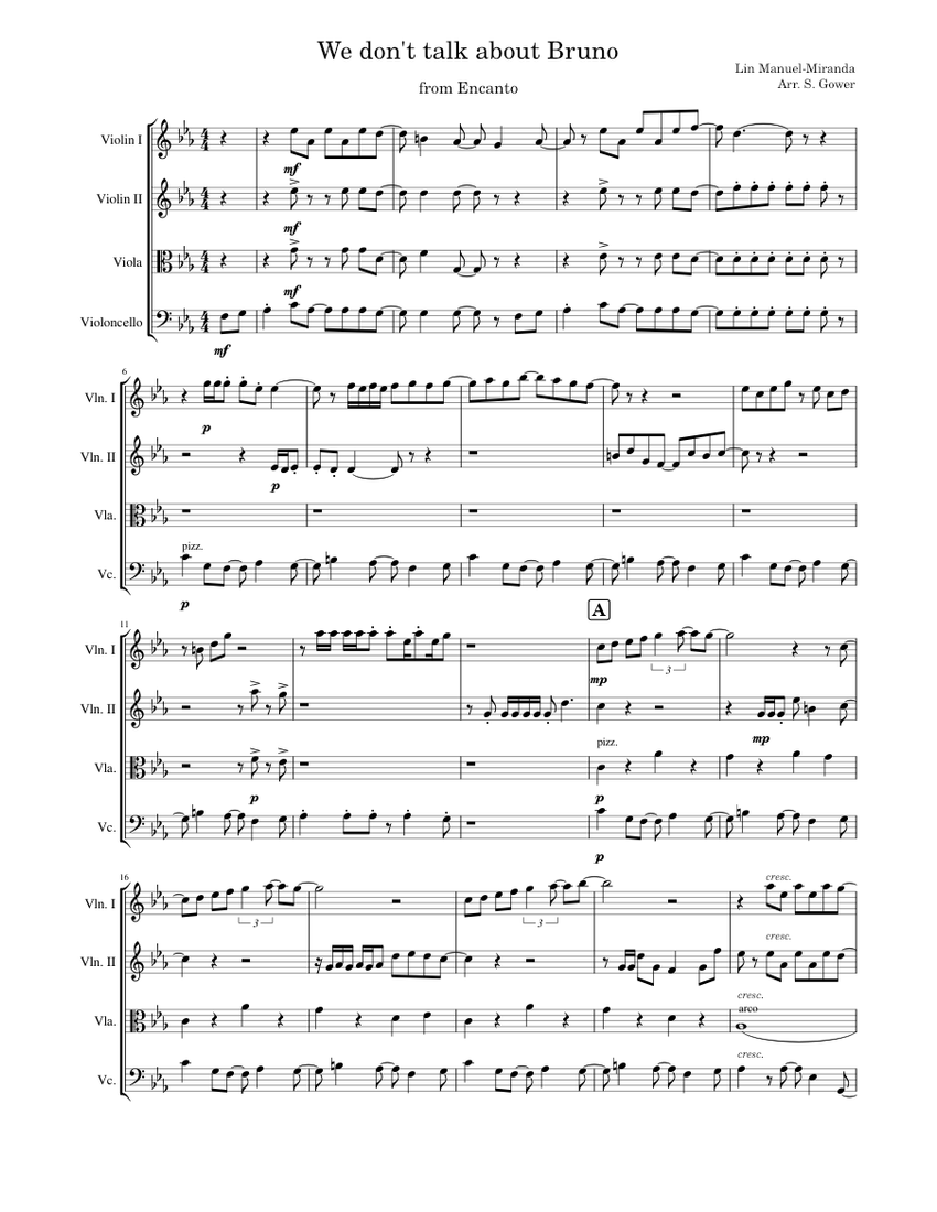 We Don't Talk About Bruno – Lin-Manuel Miranda We don't talk about ...