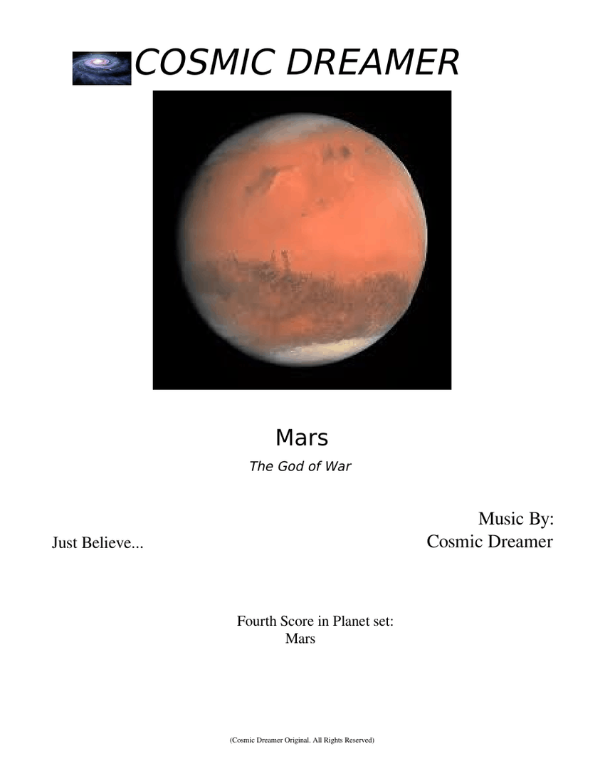 Mars Sheet music for Piano (Solo) | Musescore.com