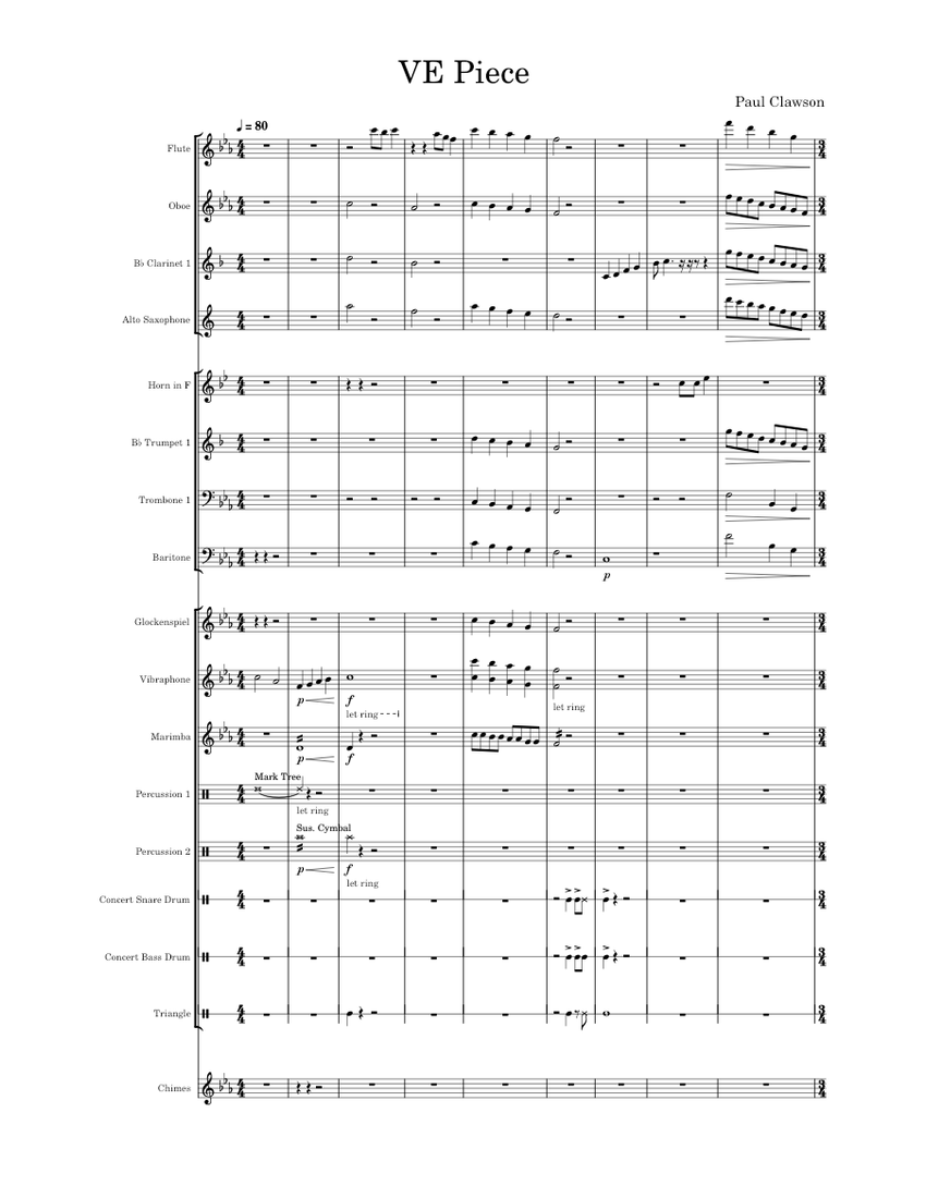 PLACEHOLDER Sheet music for Trombone, Tuba, Flute, Oboe & more ...