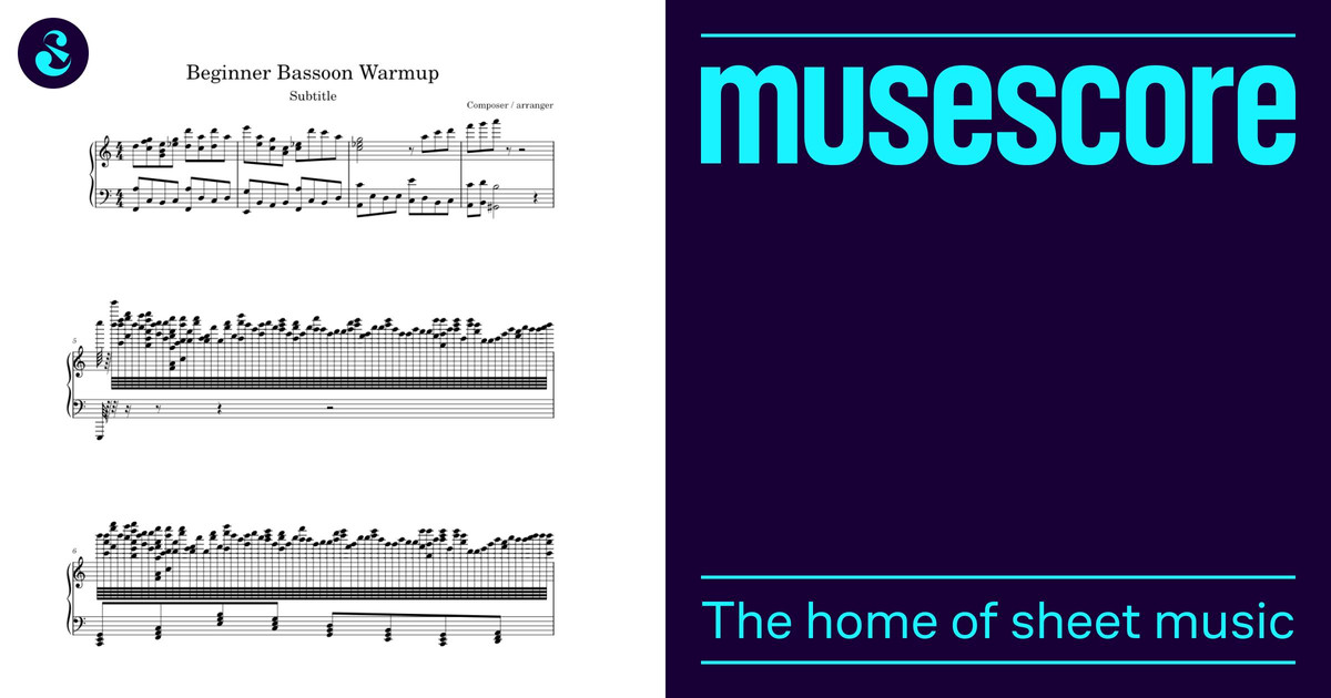 beginner bassoon warmup – nolantbay Sheet music for Piano (Solo ...