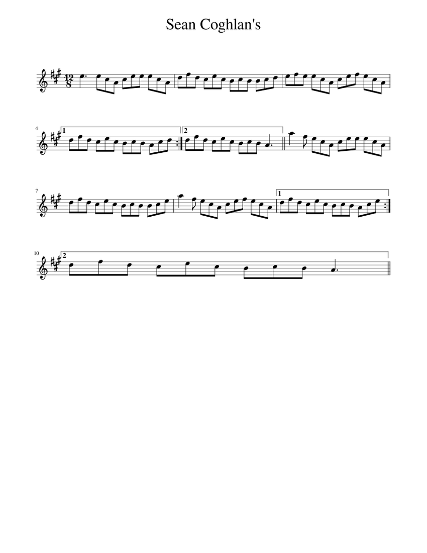 Sean Coghlan's Sheet music for Piano (Solo) Easy | Musescore.com