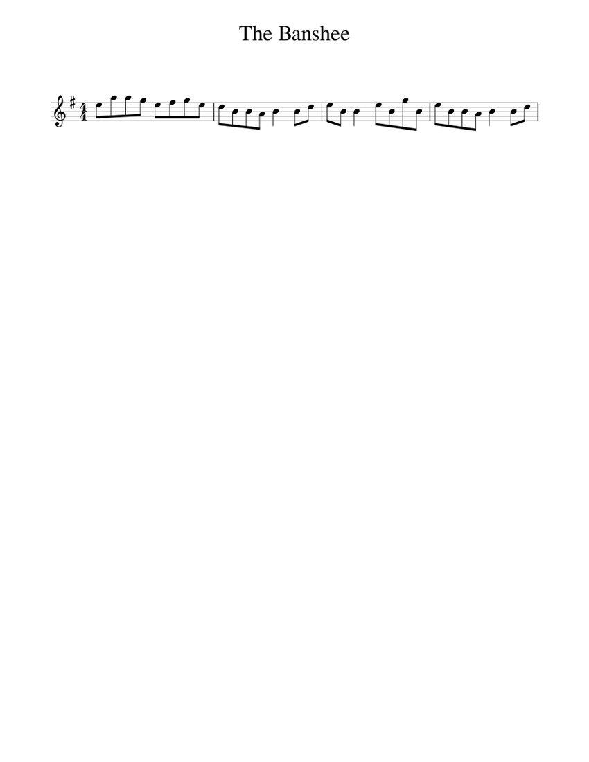 The Banshee Sheet music for Piano (Solo) Easy | Musescore.com