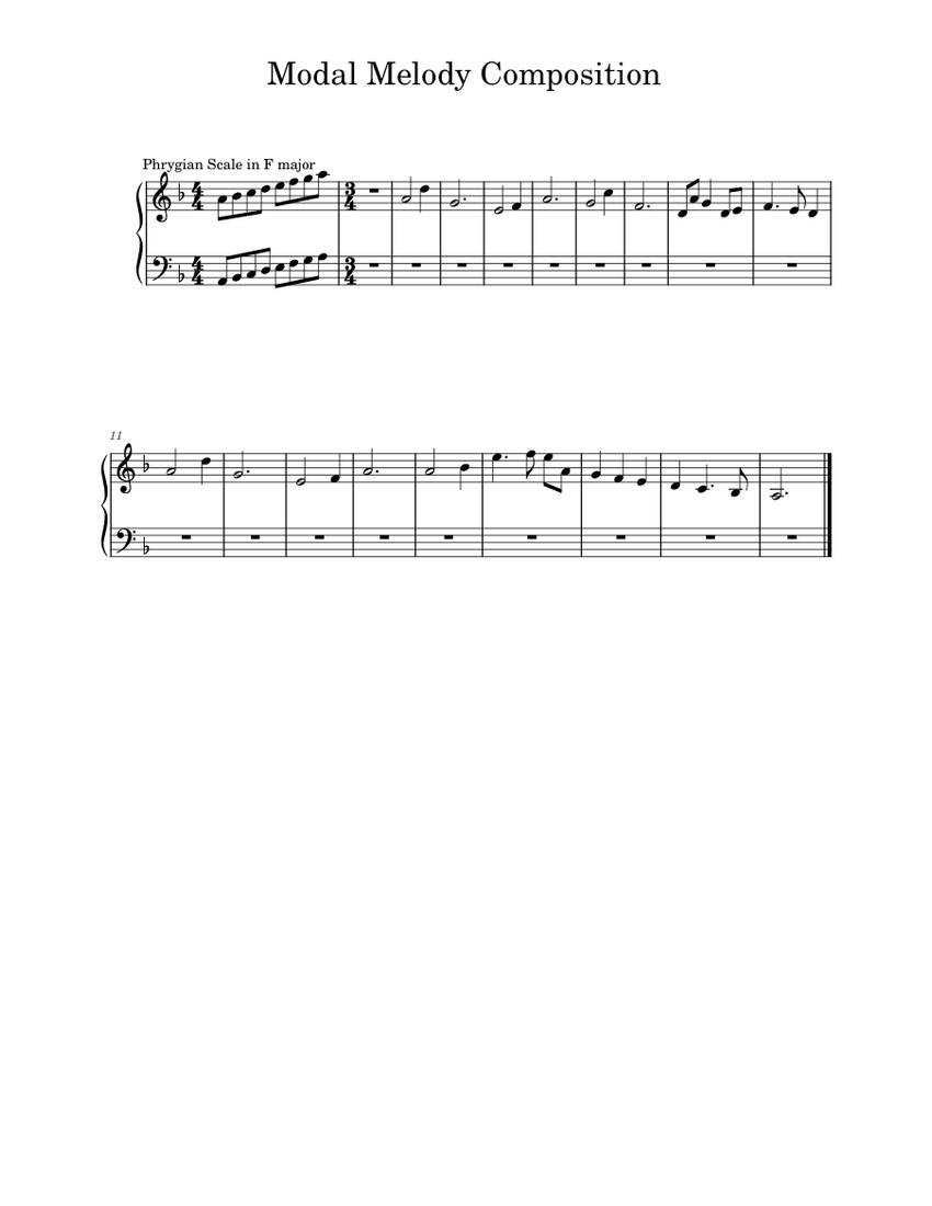 Modal Melody Composition - piano tutorial