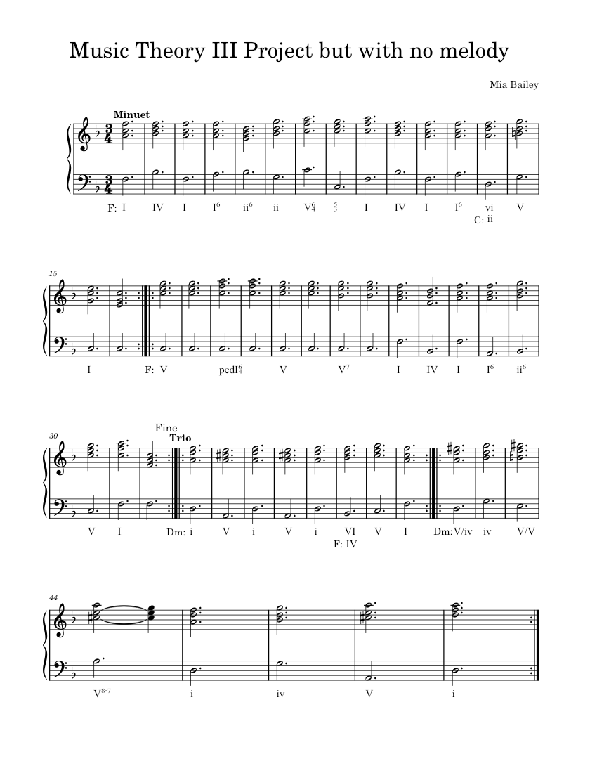 Music_Theory_III_Final_Project Sheet music for Piano (Solo) Easy ...