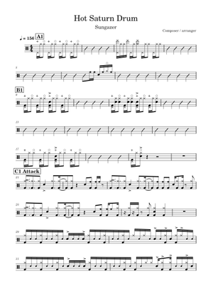 Hot Saturn (Big Band Arrangement) Sheet Music with Chords for Piano ...