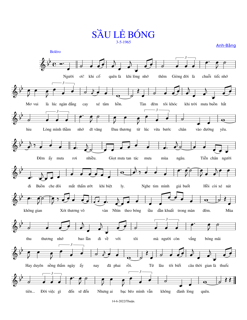 SẦU_LẺ_BÓNG - piano tutorial