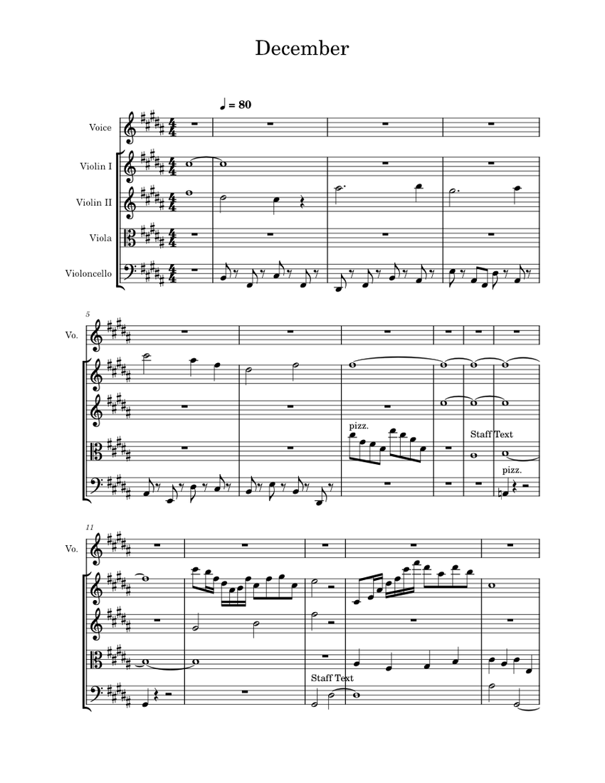 December - piano tutorial